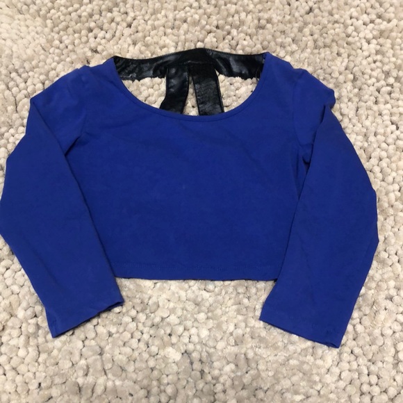 bebe | Tops | Bebe Blue And Snake Skin Crop Top | Poshmark